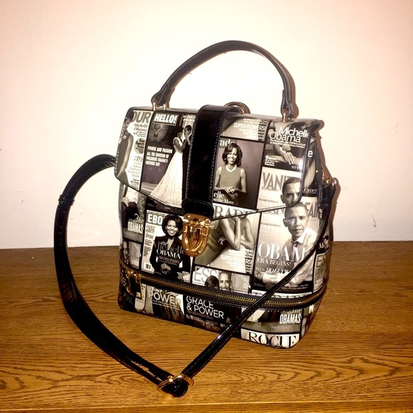 None | Bags | Flotus Crossbody Satchel Michelle Obama Glossy Magazine ...